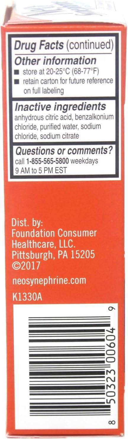 Bayer Neo Synephrine Nasal Spray Extra Strength 1 15ml Fast Relief For Nasal Congestion