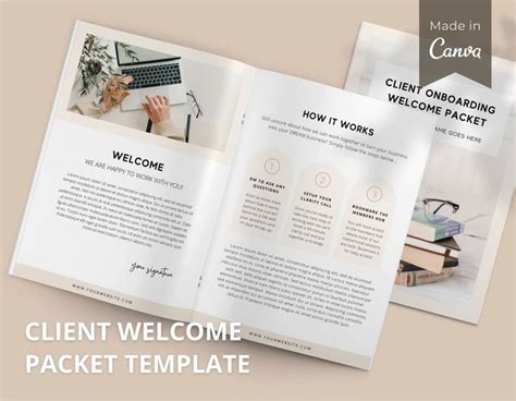 Client Welcome Packet Template | New Client Service Guide| Virtual Assistant, Coaching, Interior ...