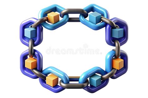 3d Ai Powered Blockchain Border Frame Concept As A Clean Border Frame