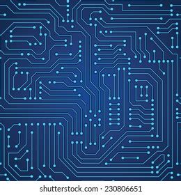 Computer Circuit Board Seamless Pattern Vector Stock Vector Royalty Free Shutterstock