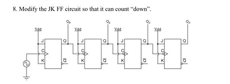 Solved Modify The Jk Ff Circuit So That It Can Count Down