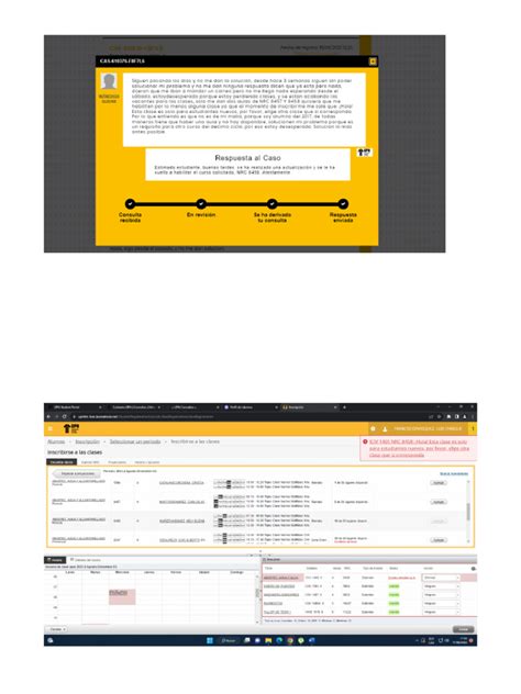 No Entiendo Porque Me Salen Errores Al Momento De Elegir Un Curso Pdf