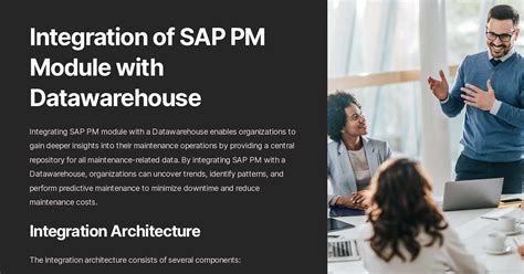 Integration Of Sap Pm Module With Datawarehouse