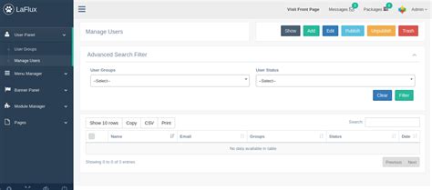 admin panel script