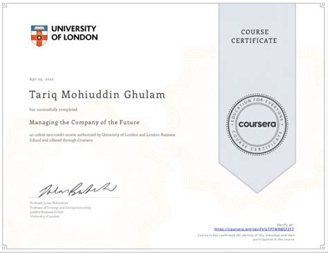 tariq mohiuddin on linkedin very pleased with this certification in managing the company of the…