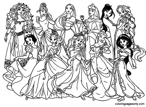 Раскраска «Принцесы №488504