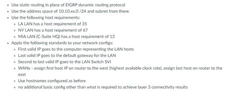 Solved Use Static Routing In Place Of Eigrp Dynamic