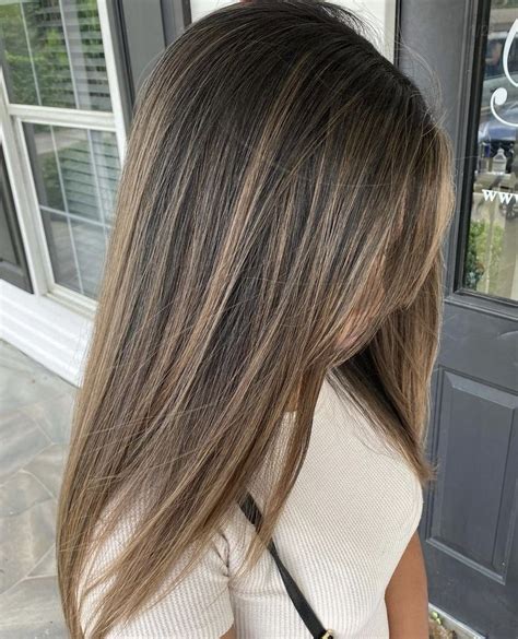 Dark Root Caramel Balayage Long Hair Balayage Straight Hair Brown Hair Balayage Balayage