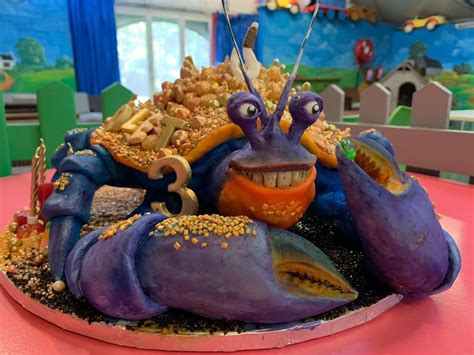 Moana Crab Cake Tamatoa Birthday Cake Tamatoa Birthday Party Moana