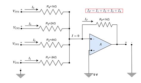 Summing Amplifier Circuit Electronics Lab