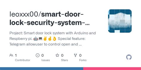 Github Leoxxx00smart Door Lock Security System With Arduino And