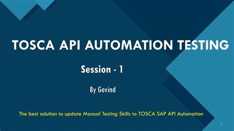 Tricentis Tosca Api Testing Api Automation Testing Execute Api Test Api Testing Postman