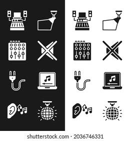Set Speaker Mute Sound Mixer Controller Stock Vector Royalty Free 2036746331 Shutterstock