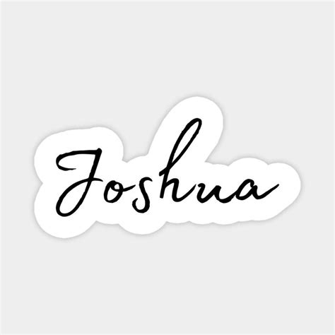 Personalized Joshua Name Calligraphy Magnet