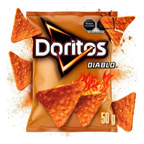 Botana Doritos Diablo Sabor Chile Y Especias 50g Bodega Aurrera