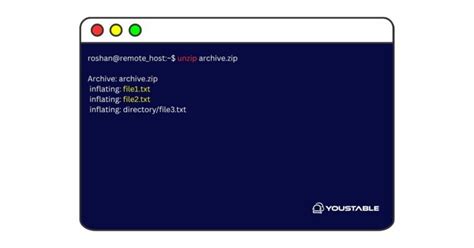 How To Use The Unzip Command In Linux To Easily Extract Files