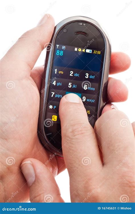 Touch Screen Dialing Stock Image Image Of Global Display 16745631