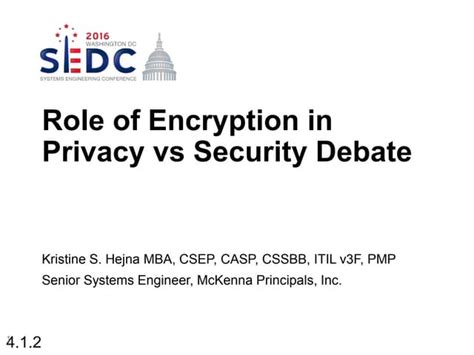 Role Of Encryption In Security Vs Privacy Debate Ppt