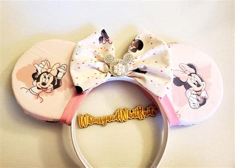 Pink Minnie Mouse Ears Etsy