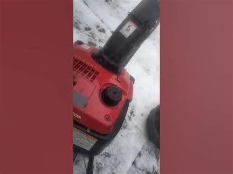 backfiring timing is off sticky valve honda HS720 snow blower - YouTube