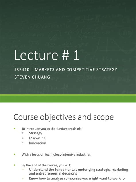 Jre410 Lecture 1 Intro To Course And Strategy S2024 Quercus