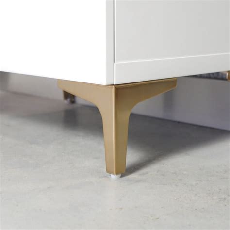 Antique Gold Triangular Trix Model Metal Legs Metal Sofa Legs Furniture Legs Modern And