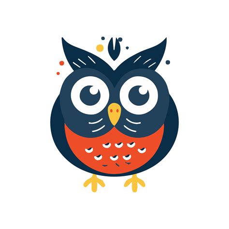 Owl Flat Design Logo Illustration Is Wise And Sophisticated Perfect