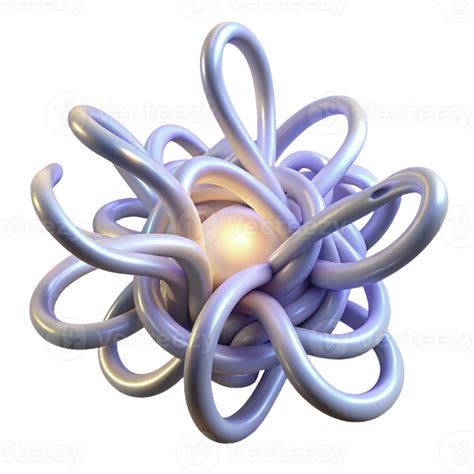 Impressive Contemporary Intertwined Glowing Tendrils Reaching To