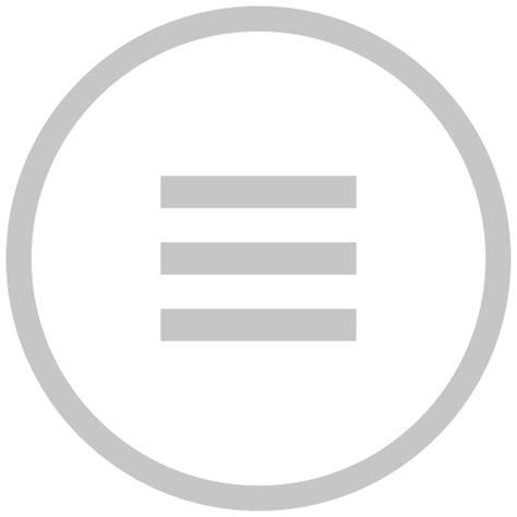 Bar Border Circle Menu Navigation Icon Download On Iconfinder