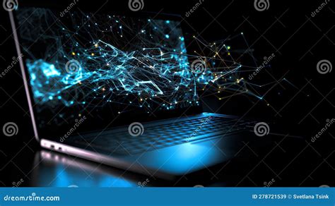 The Concept Of A Computer Network With A Security Problem The Network