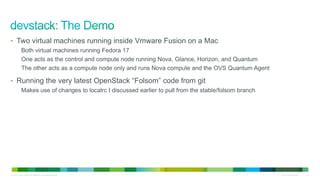 Openstack Development Using Devstack Ppt