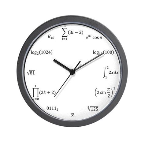 Math Equation And Notation Clock Wall Clock Clock Custom Clocks