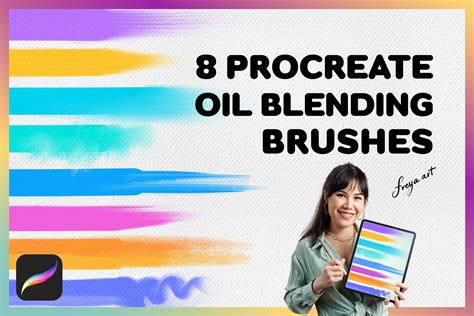 Procreate Skin Blending Brushes | 8 Procreate Oil Blending Brushes, Add-ons