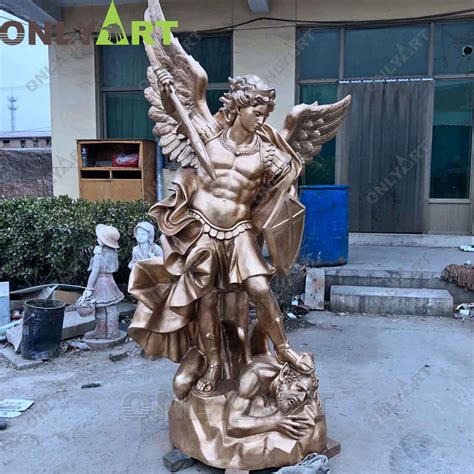St Michael Statue Bronze At Zelma Harvey Blog