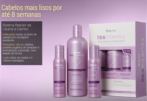 Espelho Hair Escova Porogressiva Liss Intensy Amend