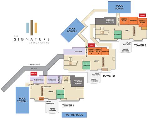 Signature Suites Mgm Grand Map Reviews For The Signature At Mgm Grand