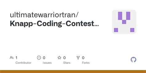 Github Ultimatewarriortranknapp Coding Contest 2023
