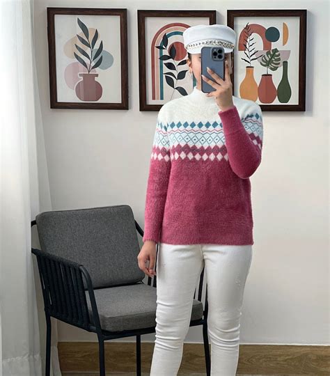 پلیور بافت موهر سنتی 4 کد 3158