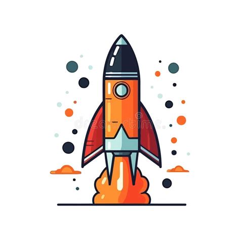 Rocket Icon Space Rocket Launch Stock Vector Illustration Of Space Ship 292838107
