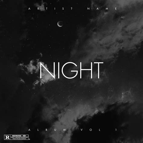 Night Albummixtape Cover Design Template Postermywall