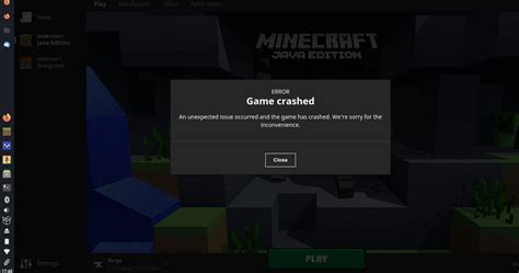 Forge 1 12 2 Crashes On Linux Without Any Mods Java Edition Support Support Minecraft