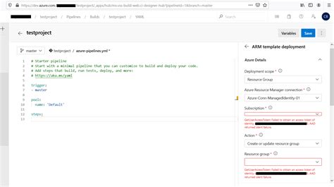 Using Managed Identity In Azure Pipelines GetUserAccessToken Failed To Obtain An Access Token