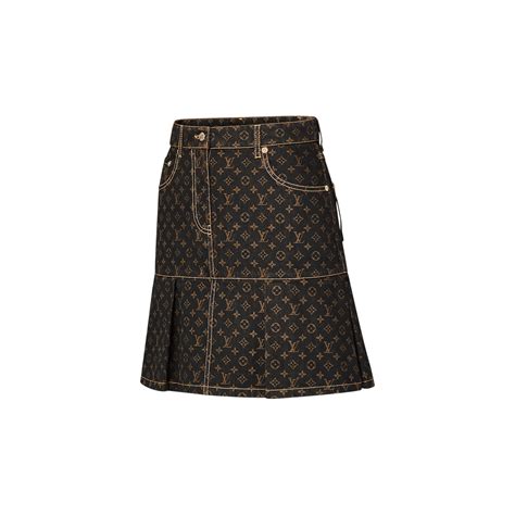 กระโปรงยีนส์จีบ Monogram เสื้อผ้า หลุยส์ วิตตอง เว็บไซต์อย่างเป็นทางการประเทศไทย Louis