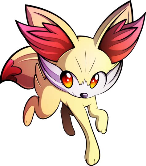 Fennekin Cartoon Character Art Png Image