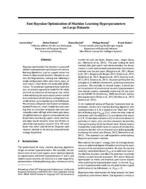 Fast Bayesian Optimization Of Machine Learning Hyperparameters On Large