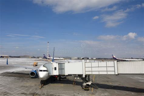 Passenger Aircraft Loading Stock Image Image Of Gate 144808879