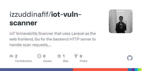 Github Izzuddinafifiot Vuln Scanner Iot Vulnerability Scanner That Uses Laravel As The Web