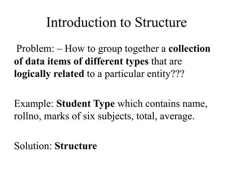 Structures Ppt