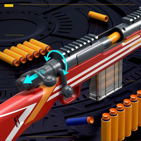 Sonic Storm Manual Bolt Action Shell Ejecting 98k Dart Blaster Biu