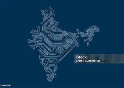 회로 보드 인도 지도 구성 네트워크 기술 연결 데이터 전송 및 저장 인도 인도아 대륙에 대한 스톡 벡터 아트 및 기타 이미지
